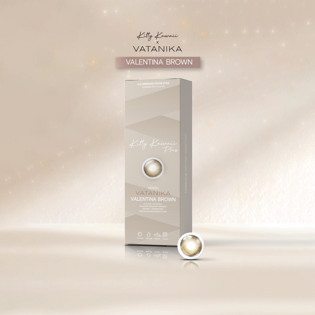 VATANIKA Lens รุ่น Valentina Brown คอนแทคเลนส์รายเดือน | Shopee Thailand