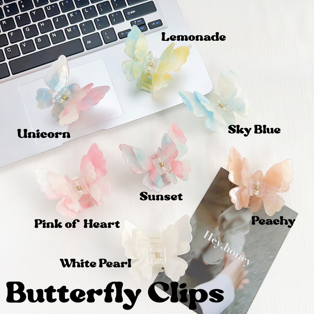 [DELPHI.STUDIO] Monarch Clips กิ๊บผีเสื้อปีกสองชั้น รุ่นโมนาร์ช เปลี่ยน ...