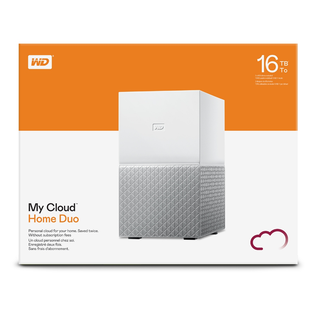 WD My Cloud Home Duo 16TB (WDBMUT0160JWT-SESN) สำรอง อัปโหลด แชร์ ไฟล์ ...