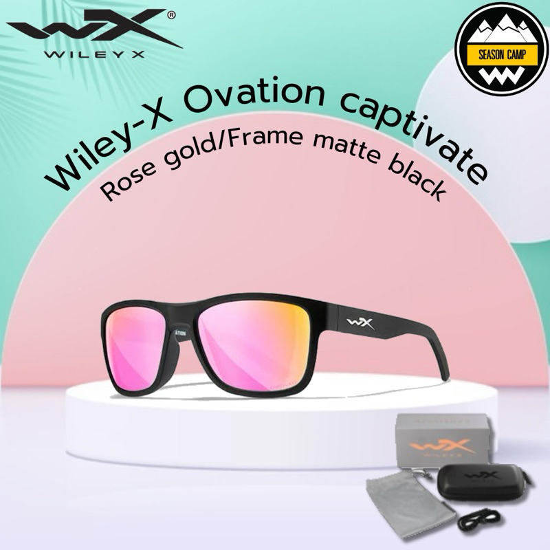 wiley-x ovation captivate Rose gold /frame matte black | Shopee Thailand