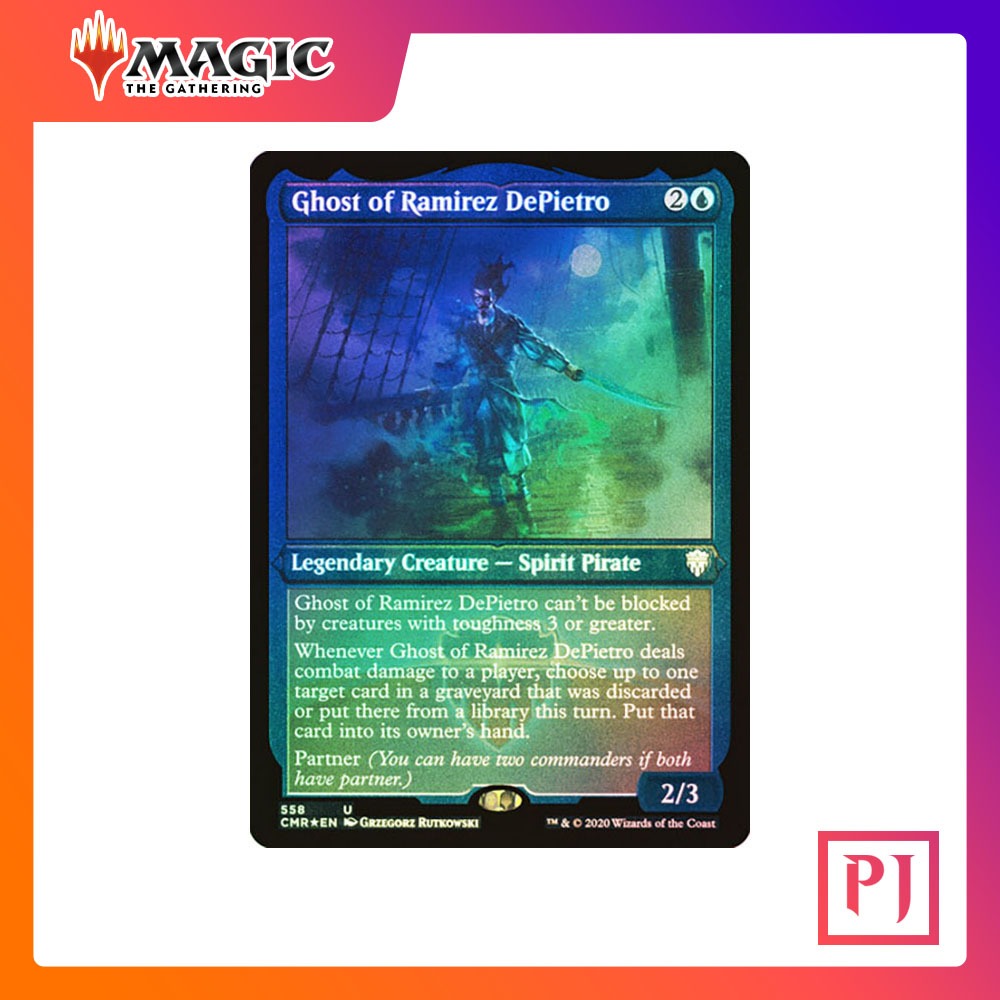[MTG] Ghost of Ramirez DePietro (Foil Etched) [CMR] [BLUE] [UNCOM ...