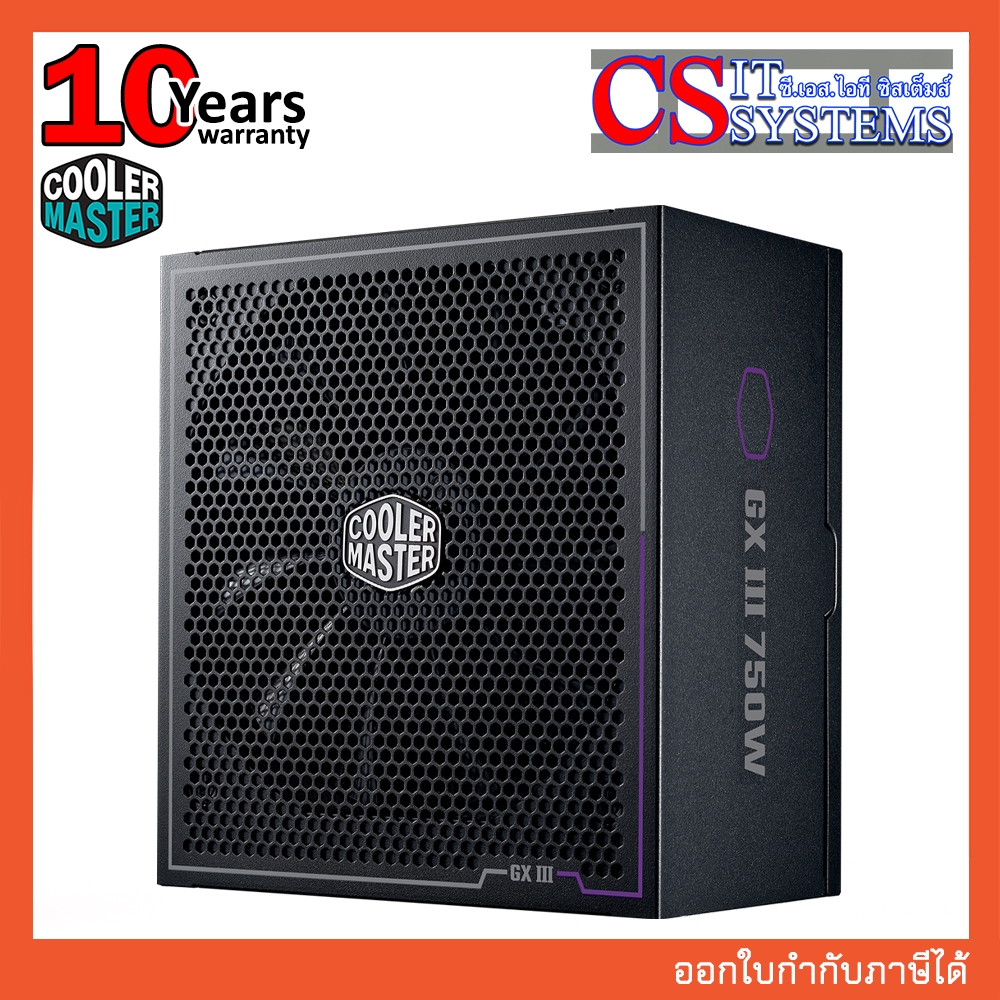 (8.15) POWER SUPPLY 750W COOLER MASTER GX III G750 80+ GOLD (10Years ...