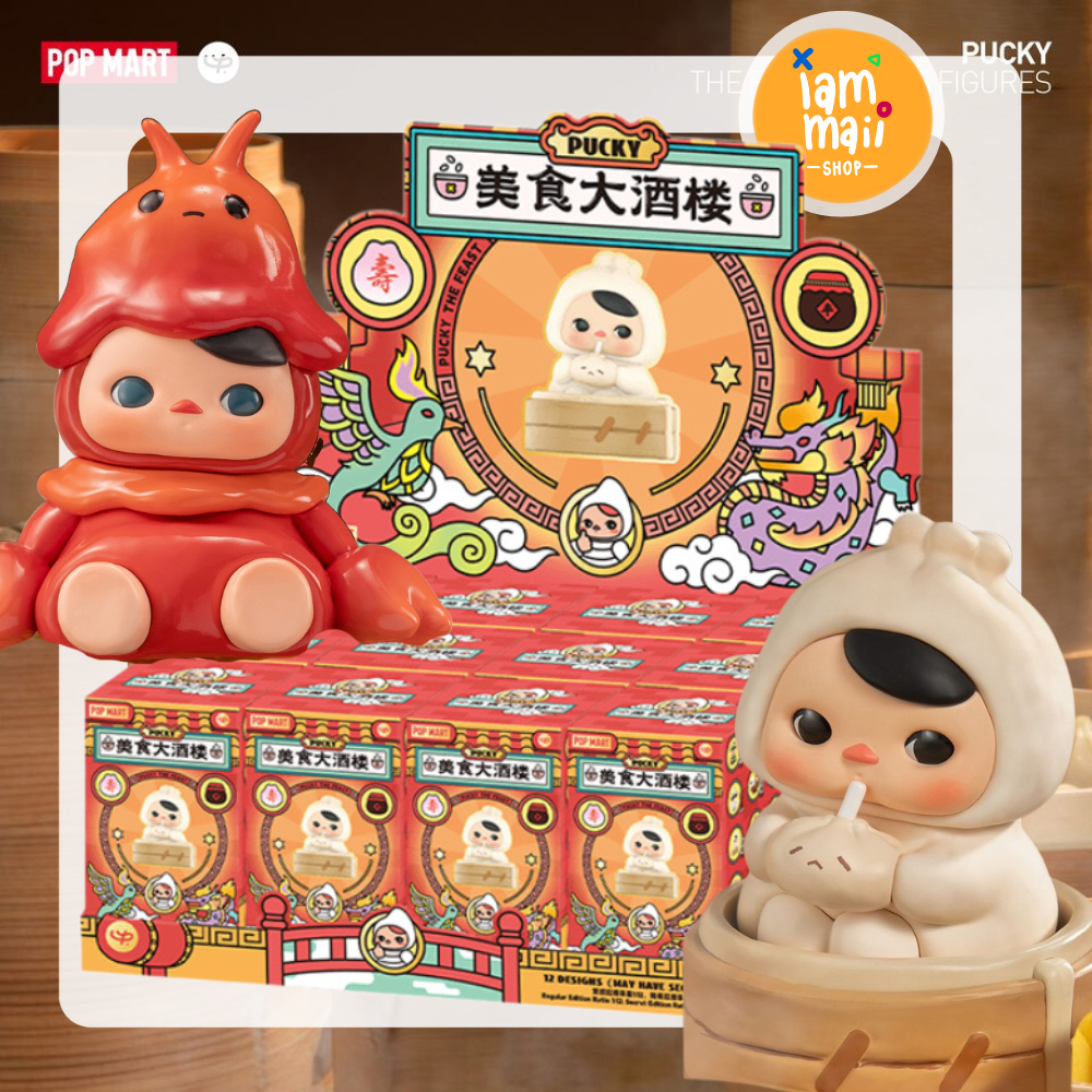 [ยกบ็อค] กล่องบุบ PUCKY The Feast Series Figures POPMART | Shopee Thailand