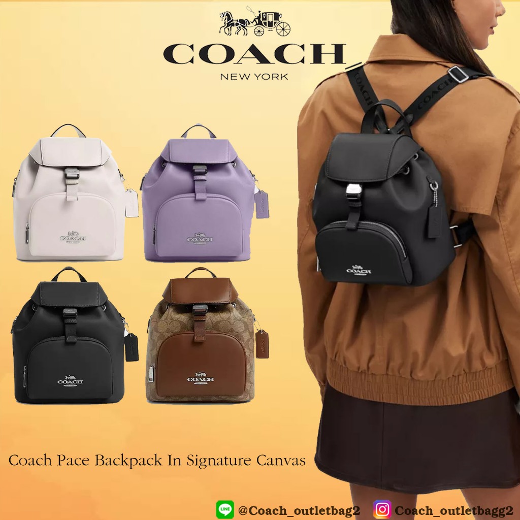 C รุ่น Pace Backpack In Signature Canvas | Shopee Thailand
