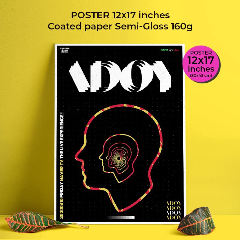ADOY Poster Tour & Live Concert 12x17 inch โปสเตอร์ทัวร์ อะดอย วงซิน ...