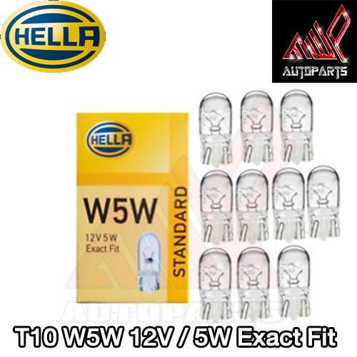 Hella ไฟหรี่ T10 W5W 12V/5W Exact Fit STANDARD | Shopee Thailand