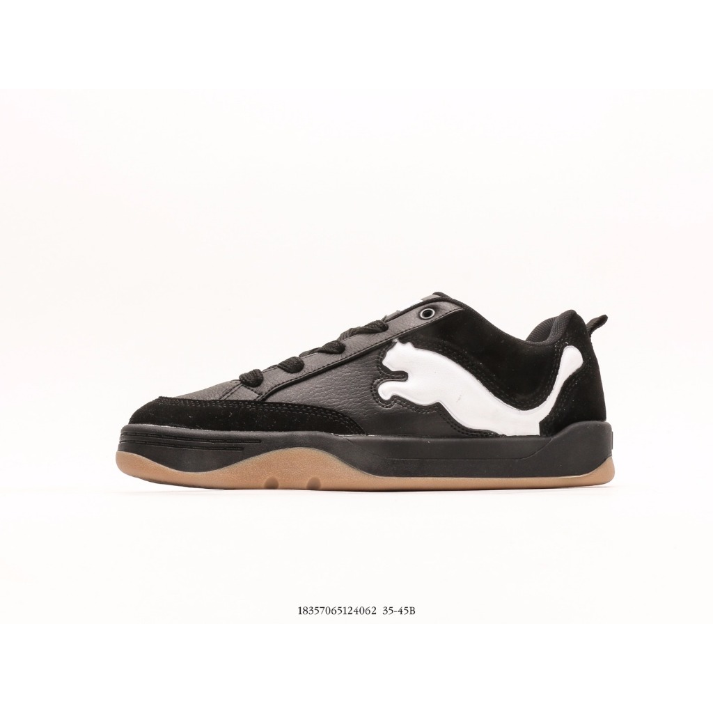 Puma Ca Pro Classic สีดำและสีขาว Unisex สเก็ตบอร์ดรองเท้ายางสวม Outsole ...