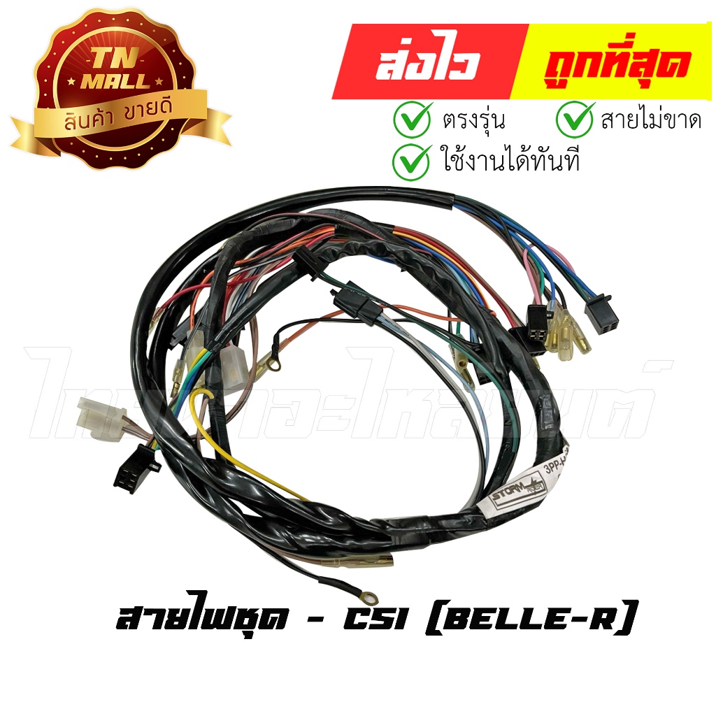 สายไฟชุด Belle-R 17 ขั้ว ยี่ห้อ CSI (B21-78) | Shopee Thailand