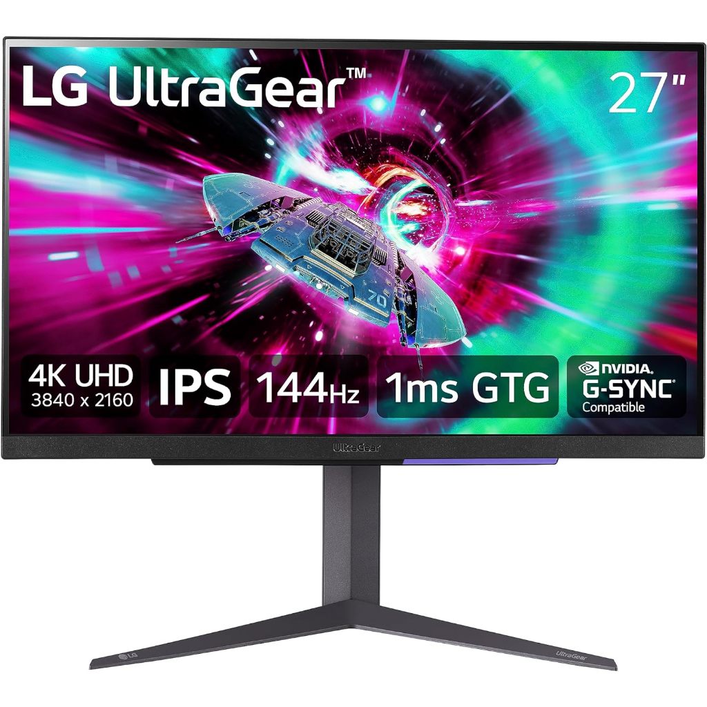 MONITOR (จอมอนิเตอร์) LG ULTRAGEAR 27GR93U-B - 27" IPS 4K 144Hz AMD ...