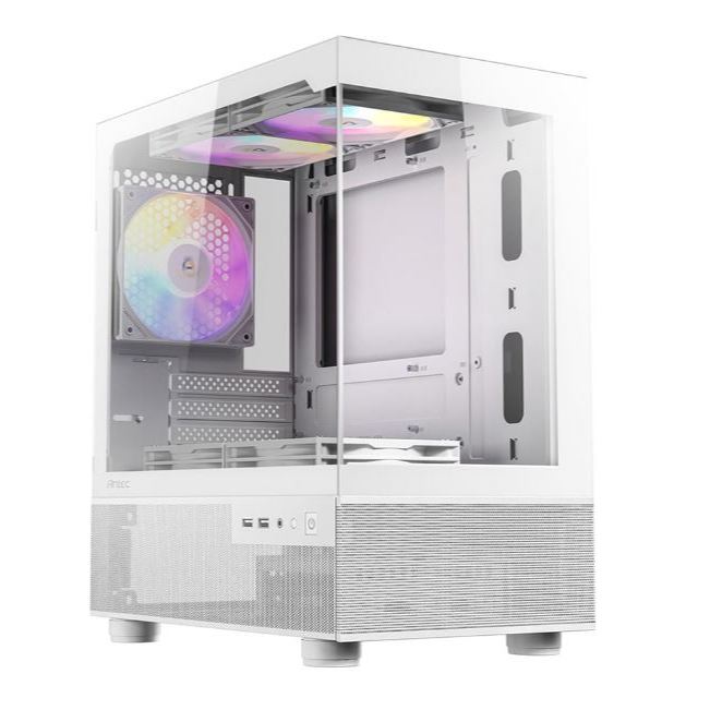CASE (เคส) ANTEC CX200M RGB ELITE (WHITE) (MICRO-ATX) | Shopee Thailand