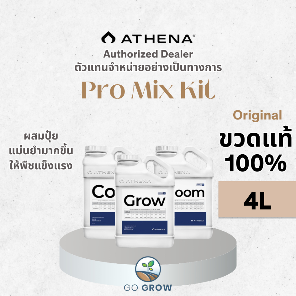 [ขวดแท้] Athena Pro Mix Kit 4L ช่วยการผสมปุ๋ยเข้มข้นแม่นยำมากขึ้น ทำให้ ...
