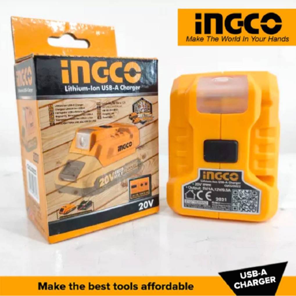 INGCO เครื่องชาร์จ USB-A แบบไร้สาย (ไม่รวมแบต และ แท่นชาร์จ) รุ่น ...