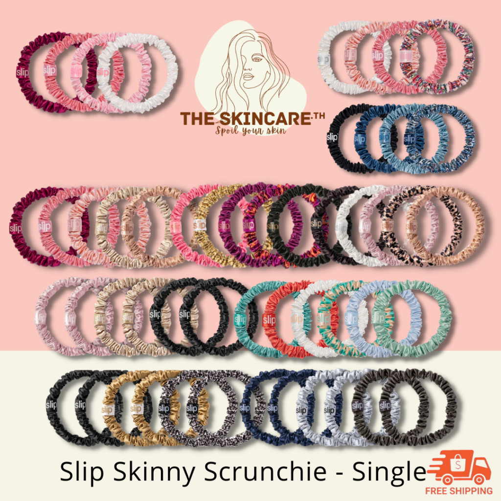 *ลดเพิ่มอีก 30% ทักแชท* สี Limited เพียบ TheSkincare.TH | Slip Single Skinny Scrunchie ยางรัดผม ...