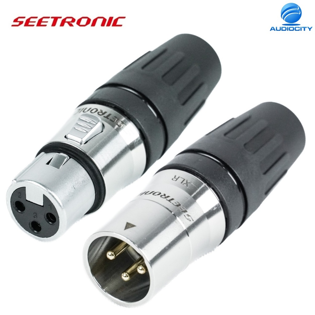 SEETRONIC SCH3 หัวคอนเน็คเตอร์ XLR ตัวผู้/เมีย ขั้วต่อสาย หัว XLR ตัวผู้/เมีย | Shopee Thailand