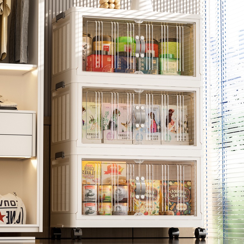 NeatBox ตู้เก็บของ 【ความกว้าง 75ซม】ลิ้นชักขนาดใหญ่ มีล้อเลื่อน พับเก็บได้ วางซ้อนได้สูง ความจุแบ ...