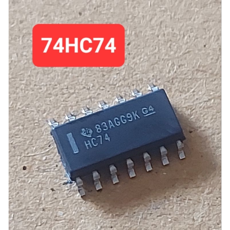 74HC74 DUAL D-TYPE POSITIVE-EDGE-TRIGGERED FLIP-FLOPS(ของแท้) | Shopee Thailand