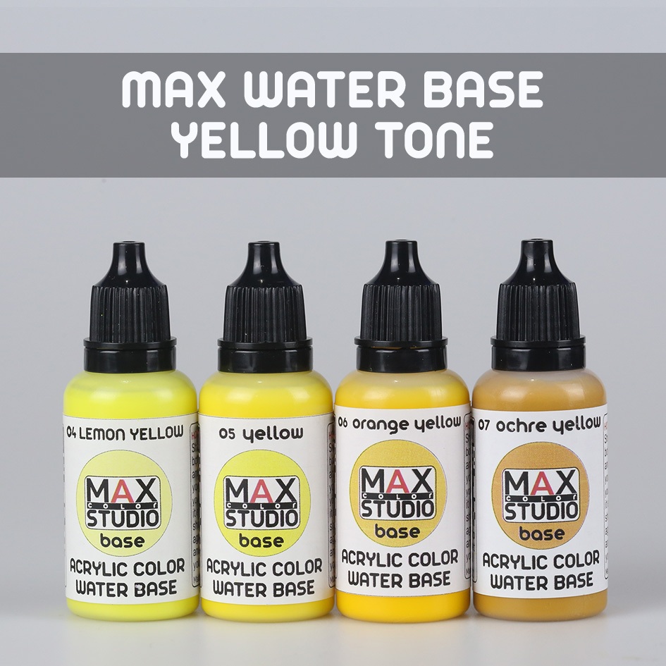 สีสูตรน้ำสำหรับงานโมเดล Max Color - Water Base Primary Color เฉดสี ...