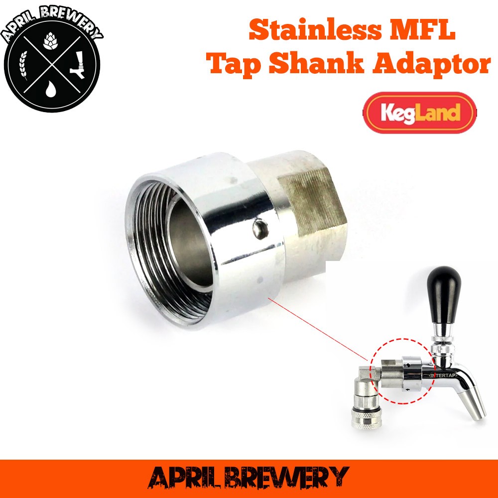 Stainless MFL Tap Shank Adaptor ตัวต่อเกลียว MFL กับหัว Tap เบียร์ หรือ ...