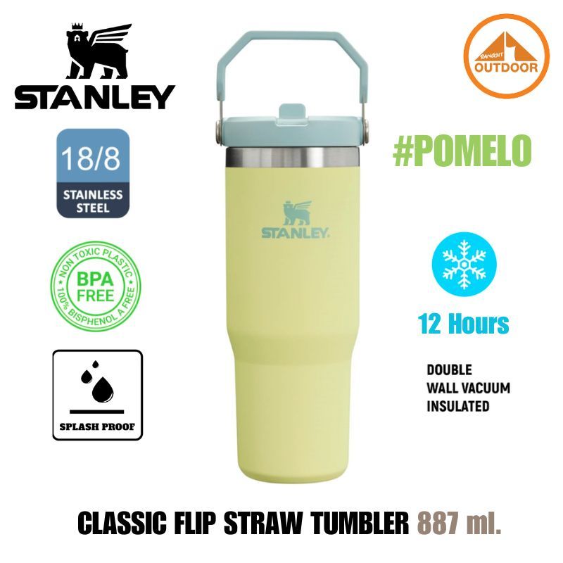 Stanley The IceFlow Flip Straw Tumbler | 887 ml.#Pomelo แก้วนำ้เก็บความ ...