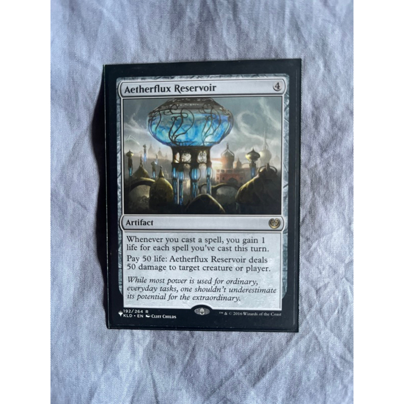 การ์ด MTG Aetherflux Reservoir Artifact Magic the gathering EDH รุ่น ...