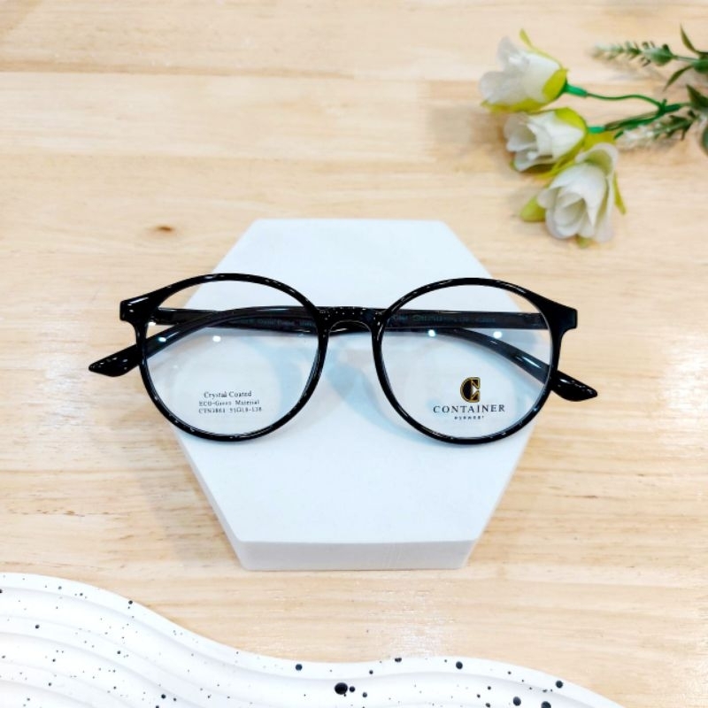 กรอบแว่นContainerรุ่น CNT3861วัสดุTR90 แท้มาพร้อมความเบาแข็งแรง ยืดหยุ่นสูงนำไปตัดใส่เลนส์สายตา ...