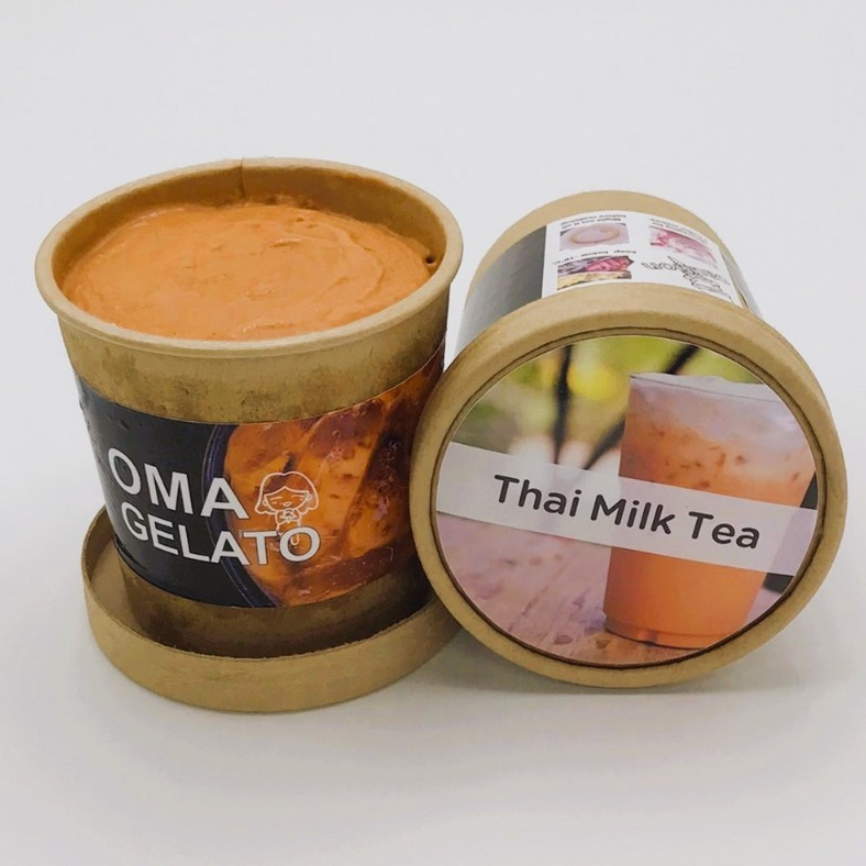 Thai Milk Tea (ชาไทย) ไอศกรีม OMA GELATO ขนาด 12 Oz.- | Shopee Thailand