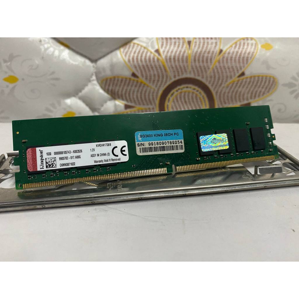 RAM DDR4(2400) 8GB Kingston VALUE RAM (KVR24N17S8/8) แรม PC | Shopee ...