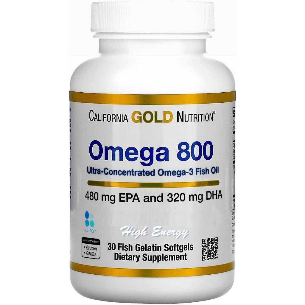 California Gold Nutrition®, Omega 800, 80% EPA-DHA, 1000 mg | Shopee ...