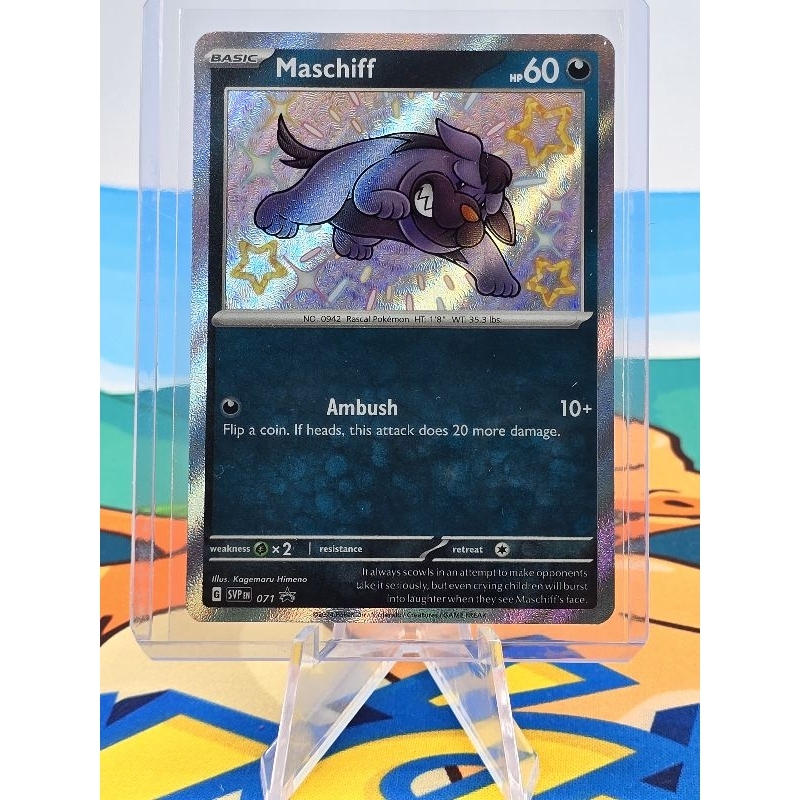 Pokemon Card "Maschiff Shiny Promo 071" ENG Paldean Fates | Shopee Thailand