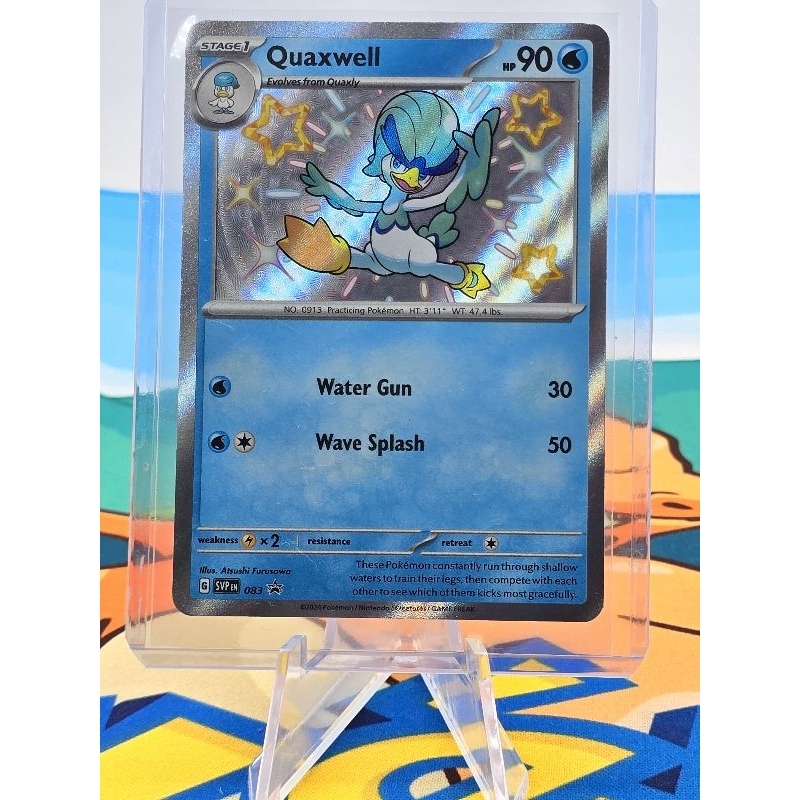Pokemon Card "Quaxwell Shiny Promo 083" ENG Paldean Fates | Shopee Thailand