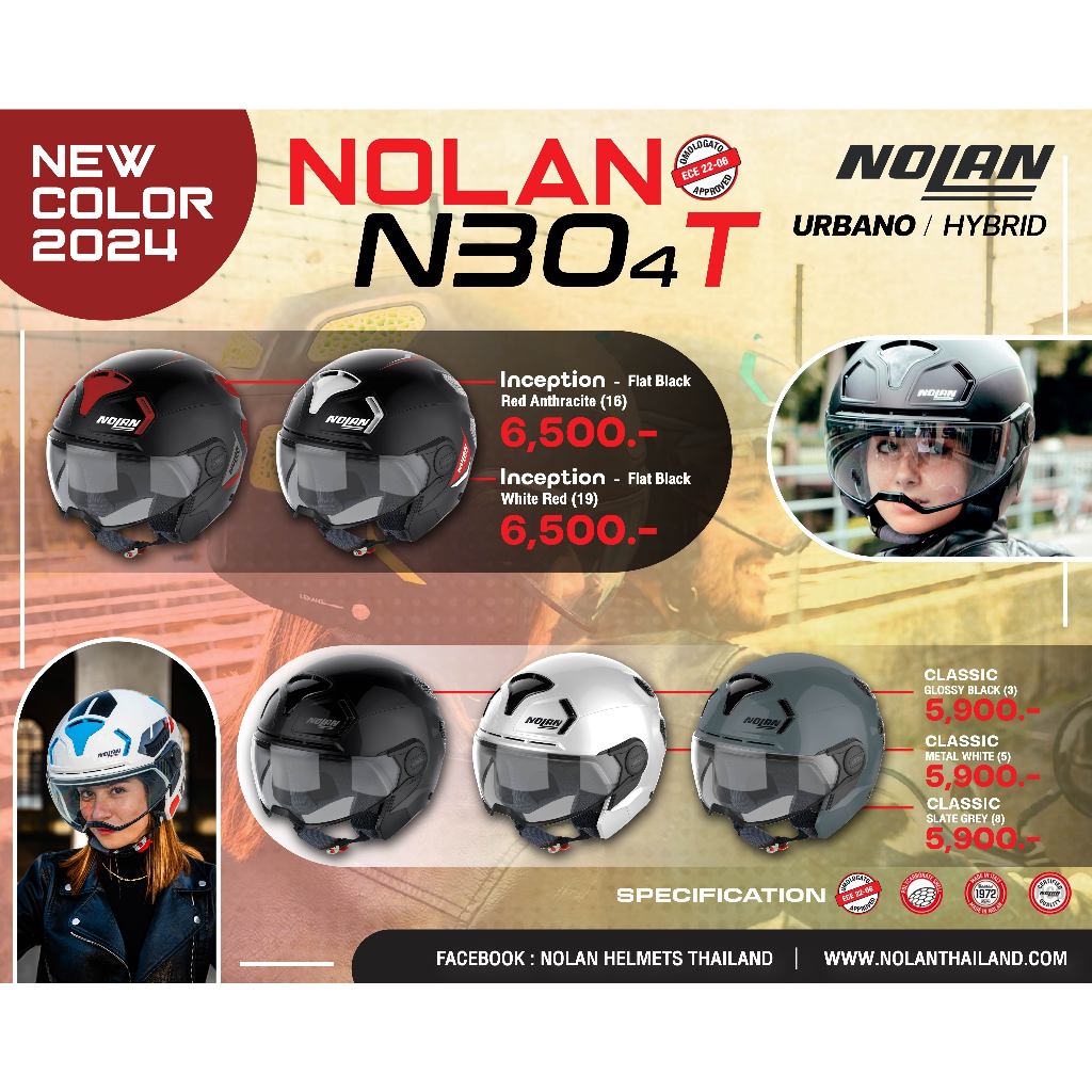 🔥NOLAN N30-4T – ดุดันในแบบที่เมืองต้องการ หมวกครึ่งใบสไตล์ใหม่ ดีไซน์ล้ำจากอิตาลีขี่ในเมืองก็เท่ ...