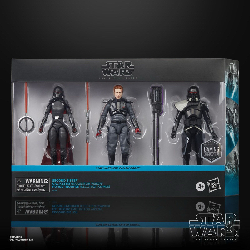 Hasbro Star Wars Black Series Jedi Fallen Order 3-Pack Cal Kestis Second Sister Purge Trooper ...