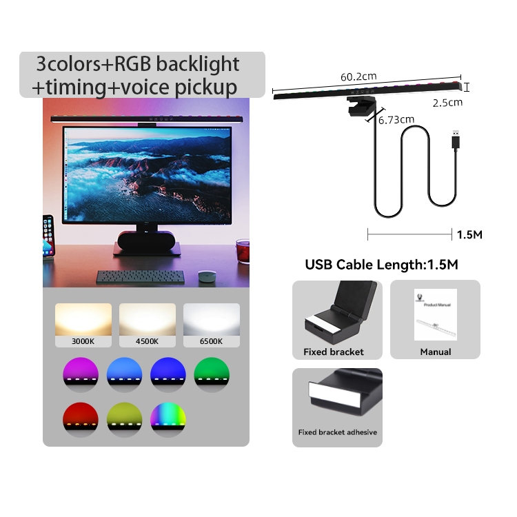 โคมไฟมอนิเตอร์ Touch Dimming Monitor Hanging Lamp USB โคมไฟแขวนจอคอม ...