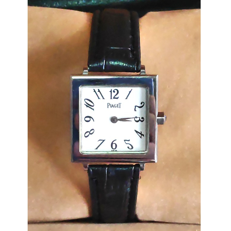 นาฬิกา Piaget 9930 Altiplano Tank 29mm White Dial Black Strap | Shopee ...