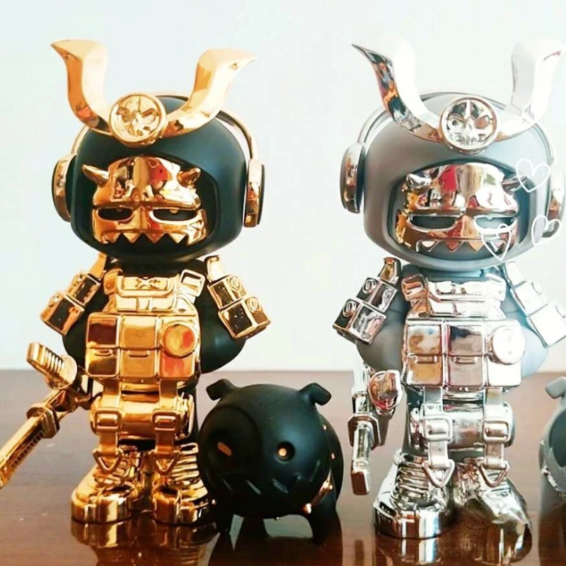 MR.BONE SAMURAI GOLD & MR.BONE SAMURAI SILVER LIMITED 12CM | Shopee ...