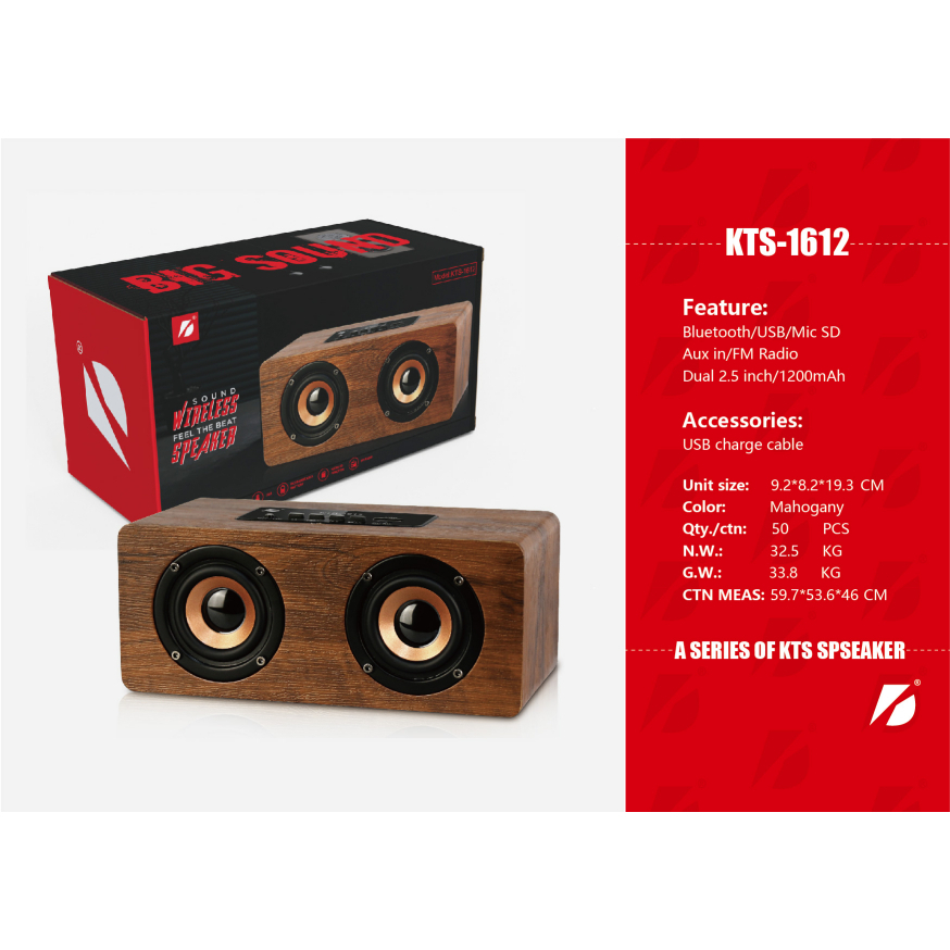 KTS-1612 3นิ้ว ลำโพงบลูทูธรุ่น KTS ดอกลำโพง | Shopee Thailand