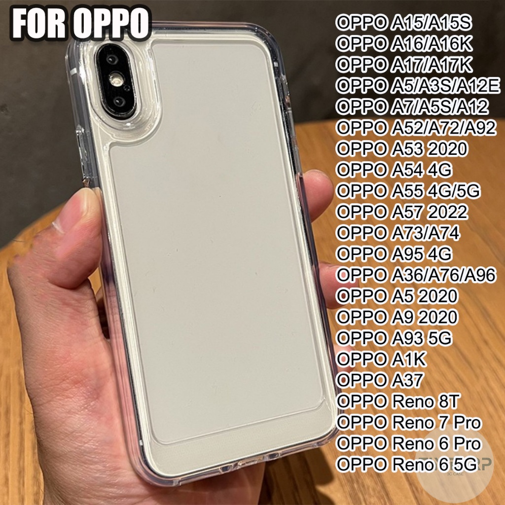 เคสโทรศัพท์ใสFor OPPO A18 A38 A60 A78 A98 A58 A15 A16 A17 A37 A3S A12 A5S A79 A72 A53 A54 A55 ...