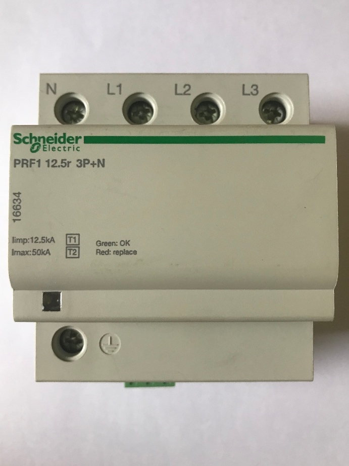 Schneider surge arrester PRF1 12.5r 3P+N 50kA 16634 (ไม่มีกล่อง) | Shopee Thailand