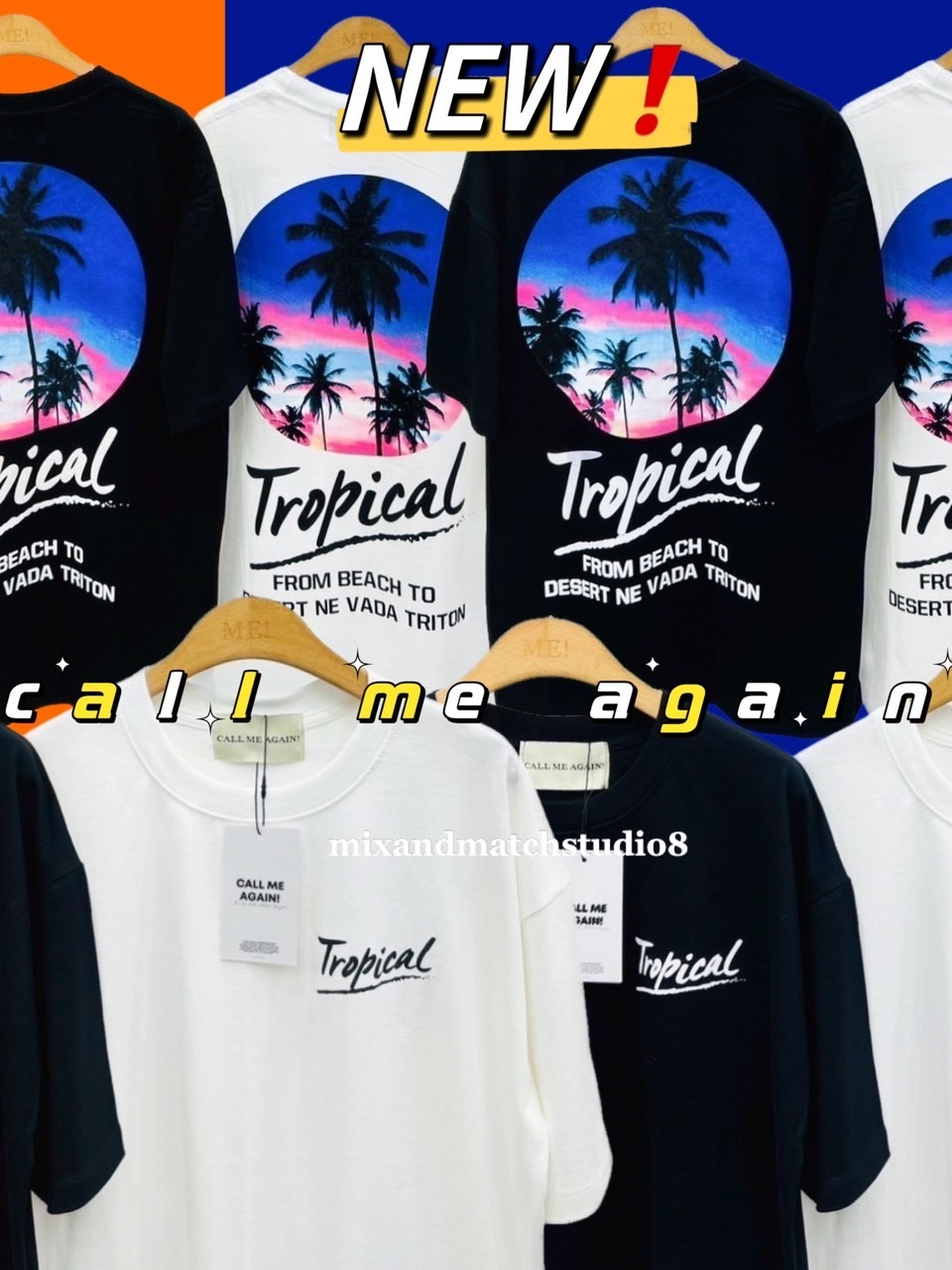 call me again เสื้อยืดโอเวอร์ไซส์ ผ้าคอตตอน นำเข้าเกาหลี ทรงสวยๆ สกรีน ...