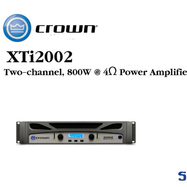 CROWN XTi 2002 เครื่องขยายเสียง 2 ชาแนล 800 วัตต์ ที่ 4 โอมห์ | Shopee Thailand
