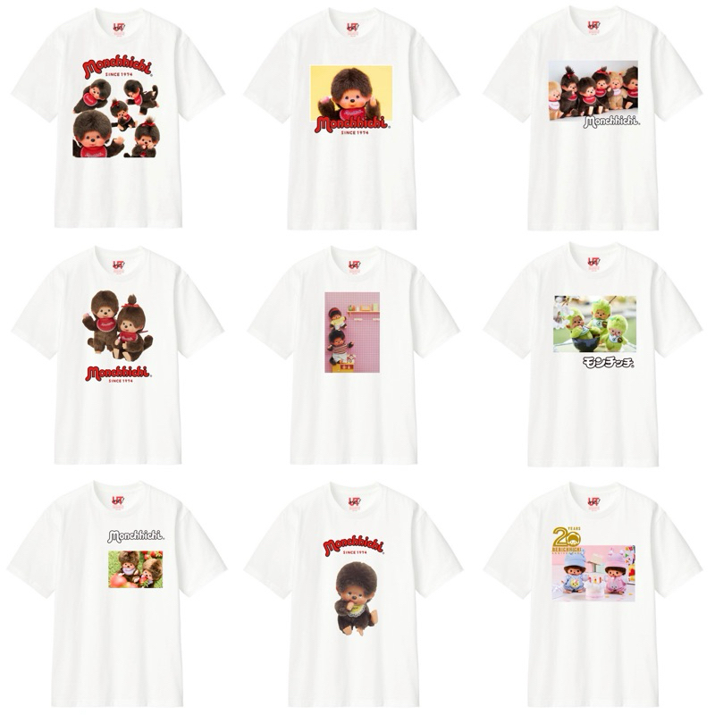 Uniqlo x Monchhichi T Shirt เสื้อยืดยูนิโคล่ ม่อนชิชิ มงชิชิ แท้100% UT ...