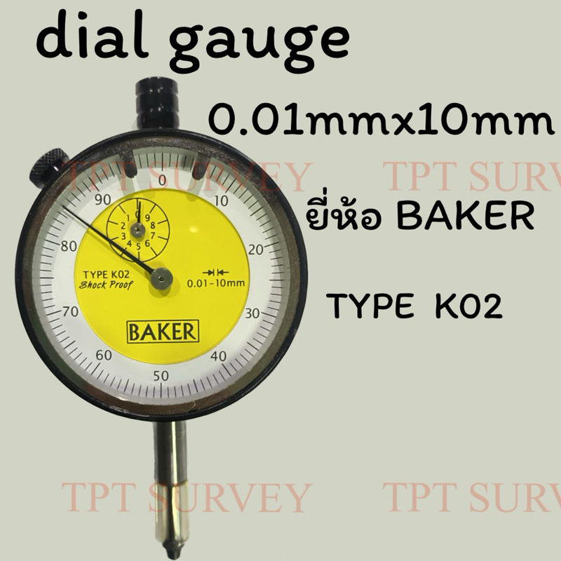 baker dial gauge 0.01mm x 10mm With Calibration Certificate | Shopee ...
