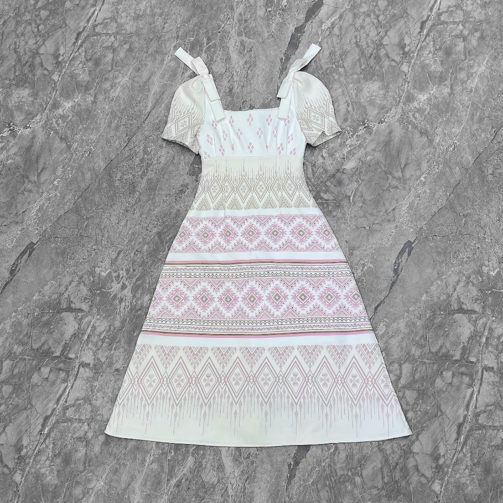 K447 BELLITA BRAND ชุดไทยสมัยใหม่ ใส่เข้าวัดทำบุญ | Shopee Thailand