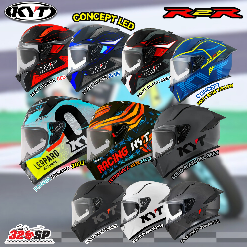 หมวกกันน็อค KYT รุ่น NF-R / R2R PRO | หมวกโมเดลใหม่ล่าสุดจาก KYT ส่งไว ...