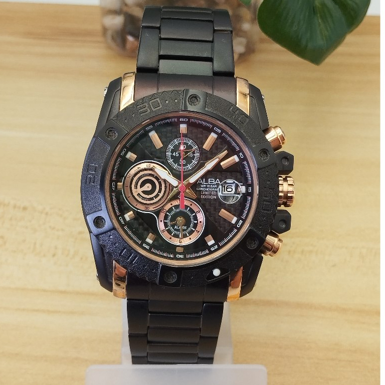 ALBA (Limited Edition) Japan สแตนเลสรมดำ โครโนกราฟ 300เรือนทั่วประเทศ ...
