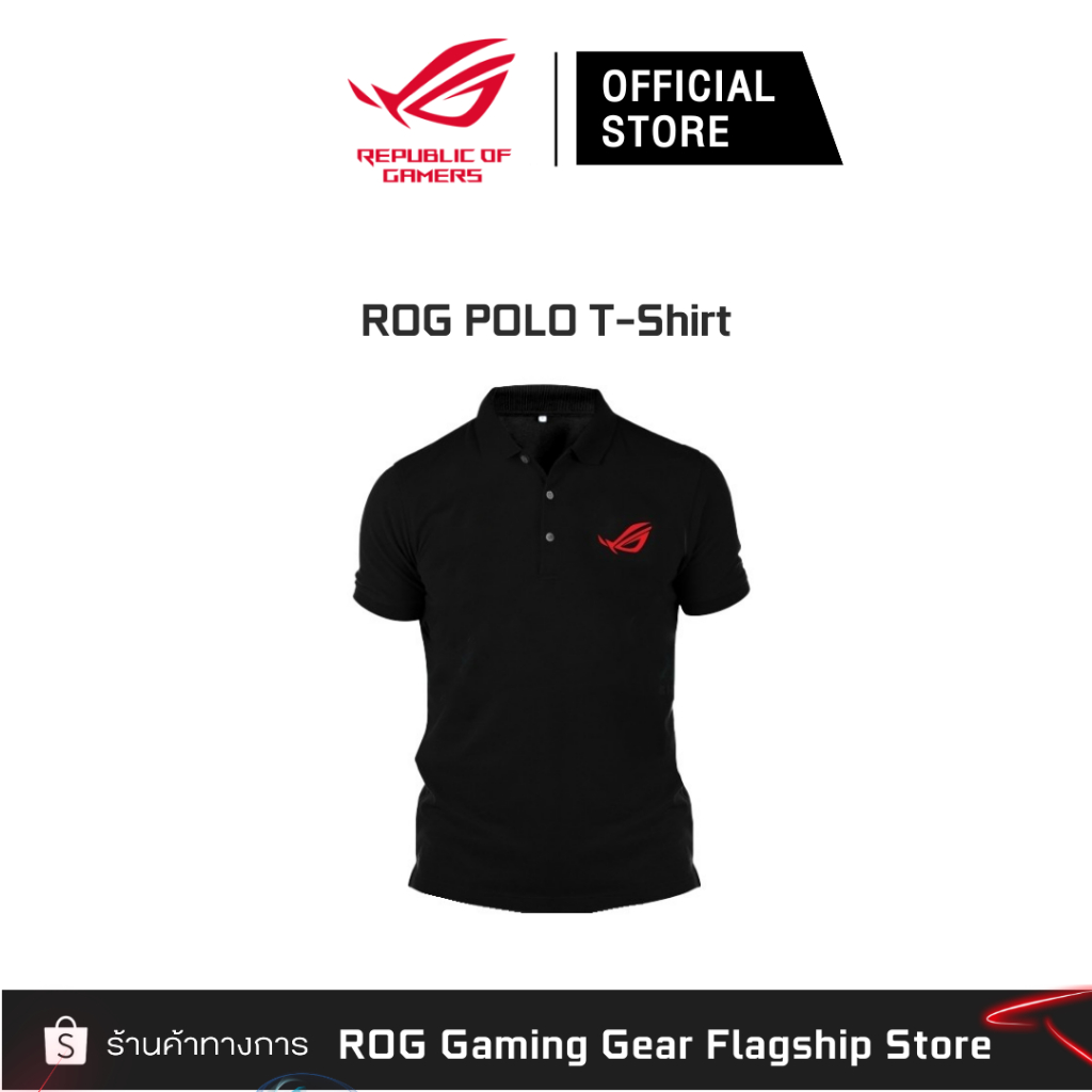 [สินค้าสำหรับแถมเท่านั้น] ASUS ROG POLO T-Shirt | Shopee Thailand