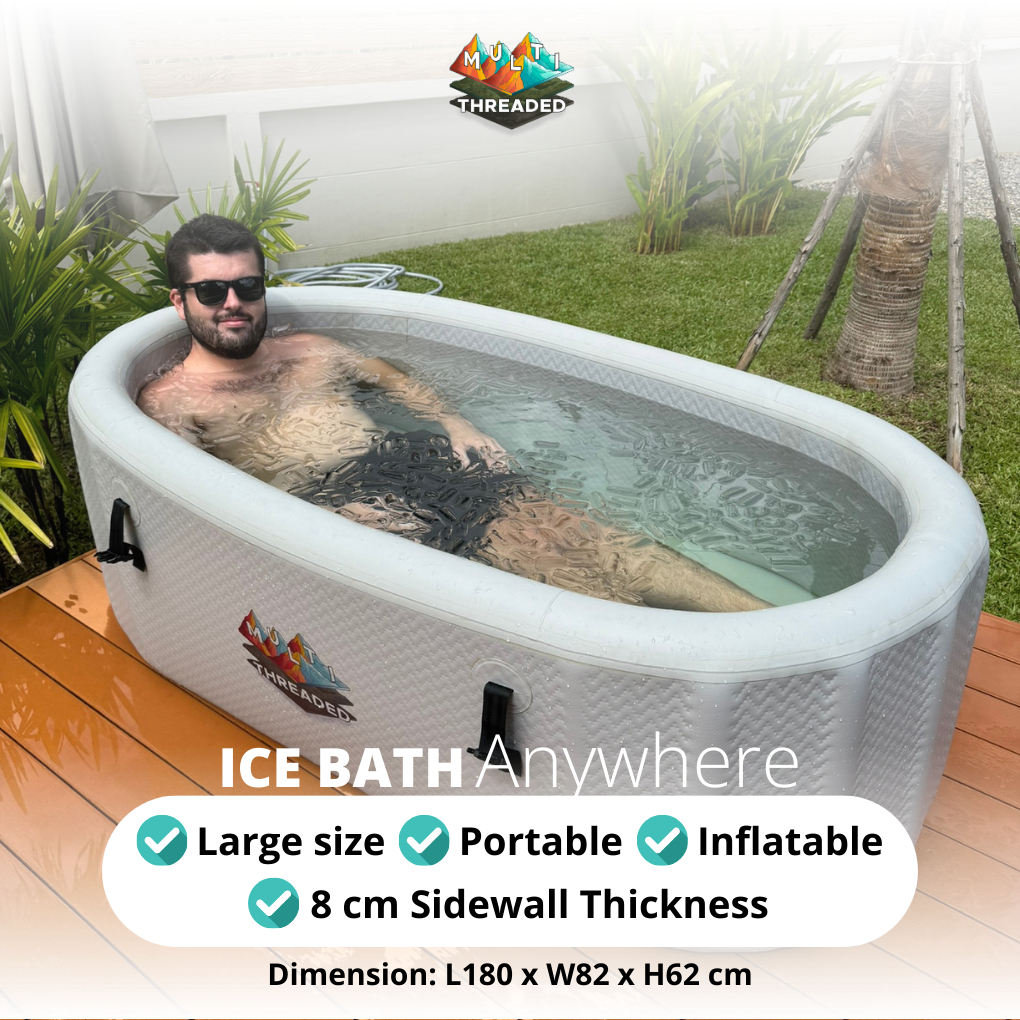 Ice Bath อ่างแช่น้ำแข็ง Portable Inflatable Ice Bath Tub with Cover for ...