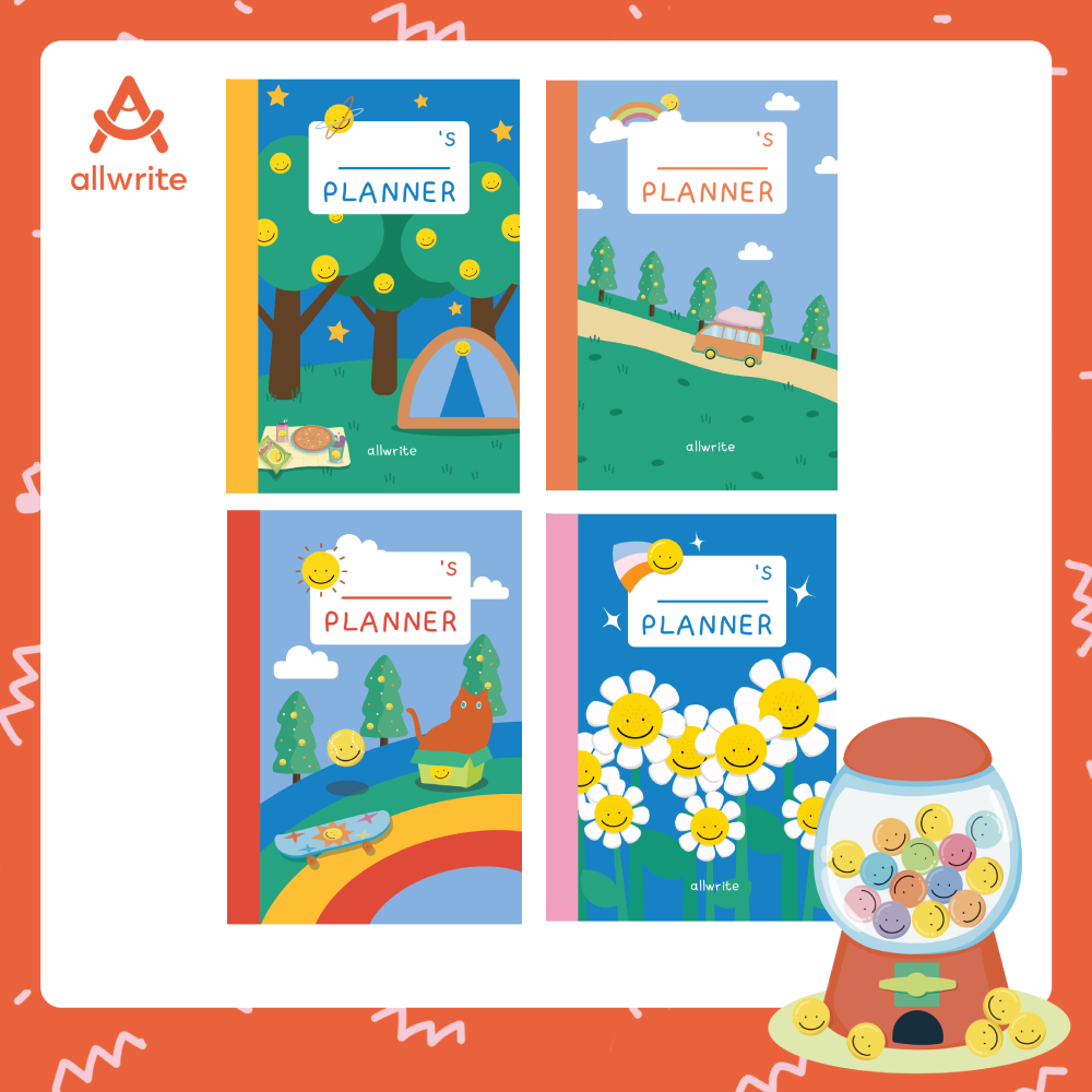 Allwrite สมุดแพลนเนอร์ A5 Weekly Planner ใช้ได้ตลอดทั้งปี AW263 | Shopee Thailand