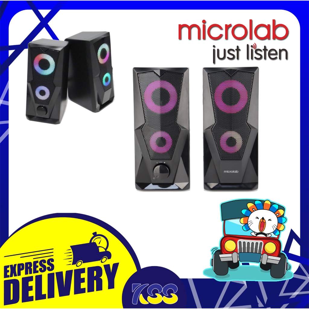 ลำโพงเกมมิ่งส์ Microlab B27 Multimedia Speaker 7-colour LED lights เปิดบิล Vat ได้ รับประกัน 1 ...