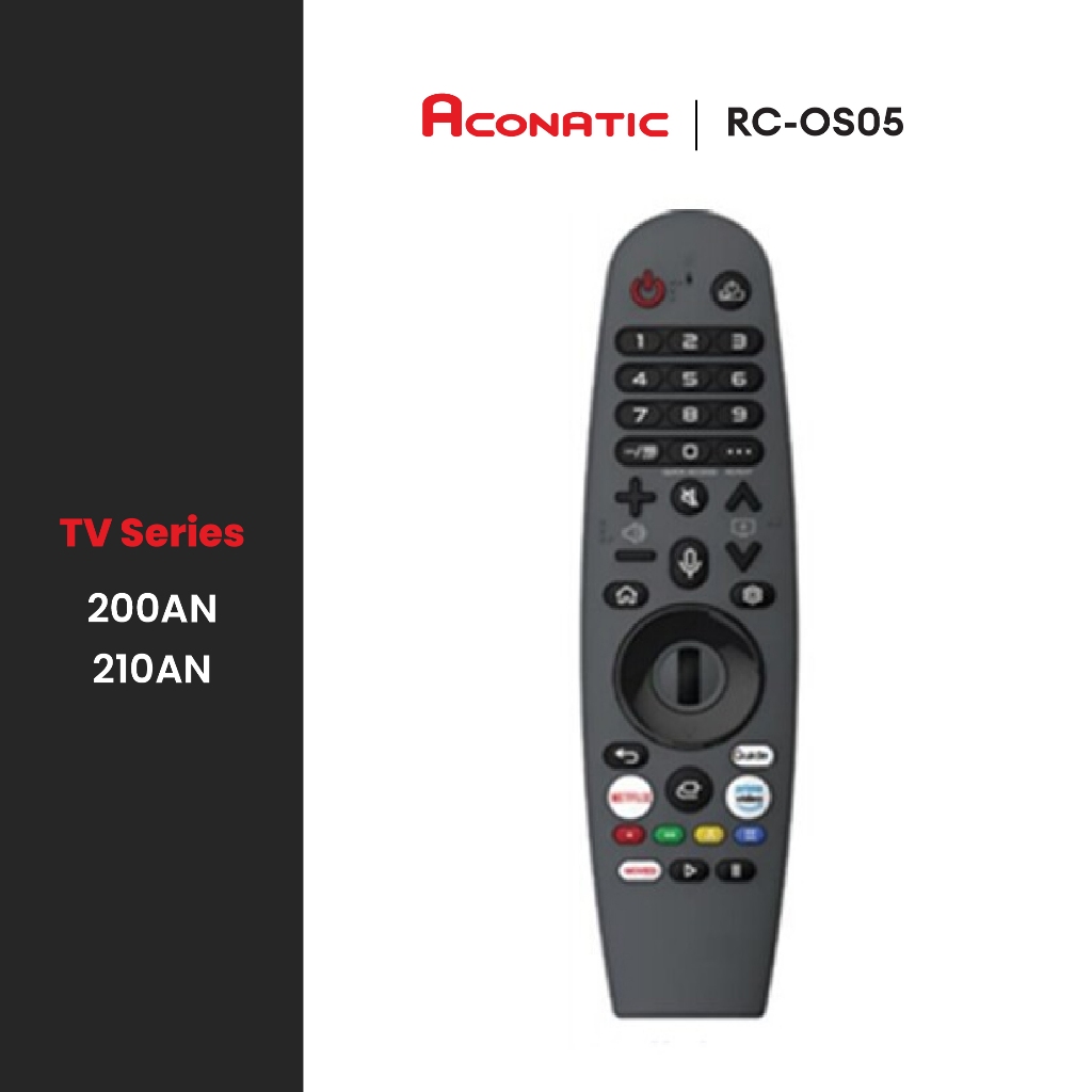 Aconatic รีโมททีวี รุ่น RC-OS05 ใช้สำหรับ Web OS Series 200/210 55US200AN 65US200AN 75US200AN ...